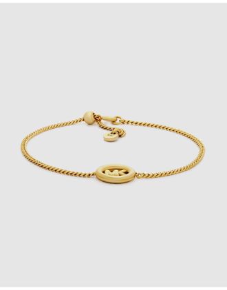 Michael Kors MKJ8576710 - Bracelet avec logo pour femme - Dor&eacute;