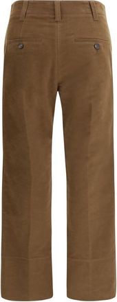 Brunello Cucinelli Cotton Stretch Trousers - Brown