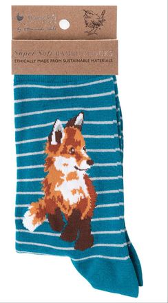 Wrendale Designs Socken Born To Be Wild, blau, M, Unisex, Gr&ouml;&szlig;e 37-41