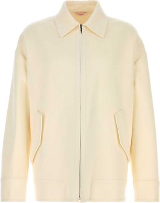 Valentino Garavani Hemdjacke mit Reißverschluss - Nude