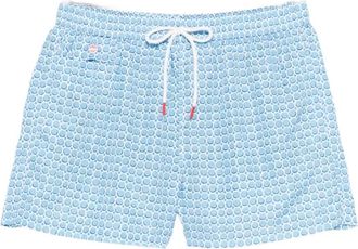 Kiton Homme, Maillots de bain, Bleu, Taille: 2XL Floral Swim Shorts