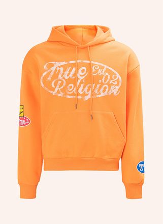 True Religion Hoodie Patch orange
