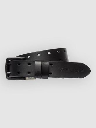 Volcom Two Spike Leather G&uuml;rtel black