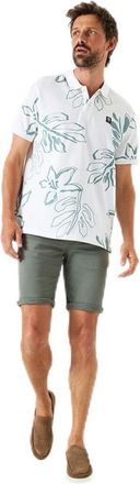 Garcia Garcia Mens Polo Shirt, White, M