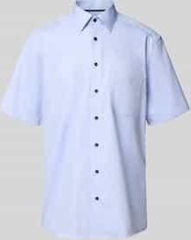 Eterna Modern Fit Kurzarmhemd mit Knopfleiste