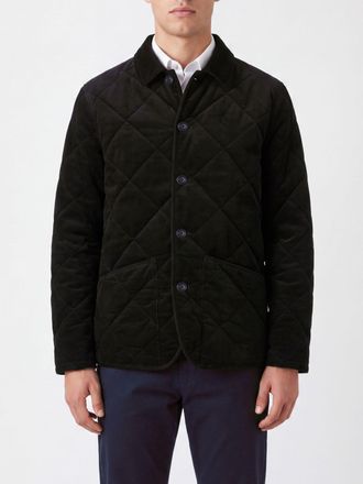 Polo Ralph Lauren Veste matelass&eacute;e en coton avec col en velours c&ocirc;tel&eacute;