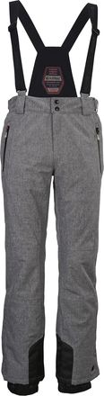Killtec Herren Skihose/Funktionshose mit abnehmbaren Trägern, Kantenschutz und Schneefang KSW 146 MN SKI PNTS, Graumelange, M, 38718-000