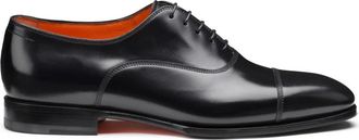 Santoni Homme, Chaussures, Noir, Taille: 41 1/2 EU Chaussure Oxford en cuir