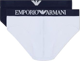Emporio Armani Homme, Sous-v&ecirc;tements, Multicolore, Taille: S Lot de deux slips Endurance Logo