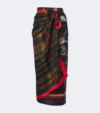 Dries Van Noten Wickelrock aus Seiden-Twill