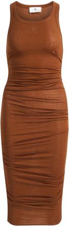 Elisabetta Franchi Femme, Robes, Brun, Taille: 36 FR Abito midi