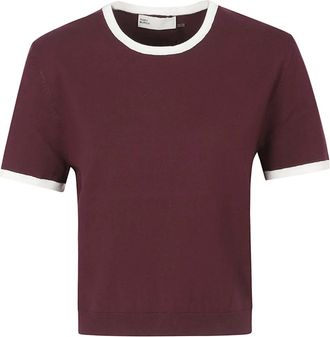 Tory Burch Femme, Tops, Rouge, Taille: 40 FR T-shirt Raffin&eacute;