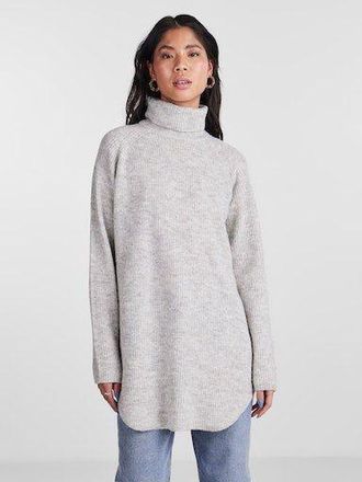 Pieces Rollkragenpullover PCELLEN LS LONG KNIT NOOS BC