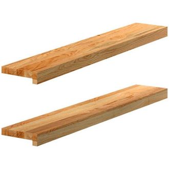 vidaXL Vidaxl - Fensterb&auml;nke 2 Stk. Hellbraun 90x15x2 cm Massivholz Eiche