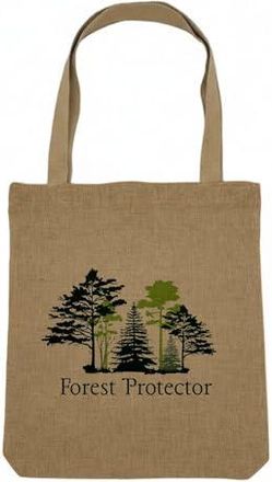 Fabulous Sac Shopping Tote Bag Aspect Lin - Forest Protector Protecteur de la For&ecirc;t Nature Amour - Sac de Courses Toile Epaisse 360g Beige Naturel Cabas Port&eacute; 