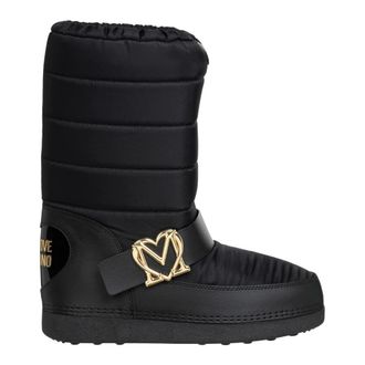Love Moschino Schneestiefel mit Herzlogo - - Shoes - Damen - Schwarzk - 39 EU
