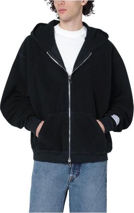 Gallery Dept. Homme, Sweatshirts et sweats &agrave; capuche, Noir, Taille: S Deluxe Full Zip