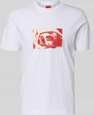 HUGO BOSS Regular Fit T-Shirt aus reiner Baumwolle Modell Dirom