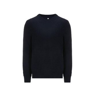 Au Printemps Paris Gestrickter Pullover aus Wollmischung - Blau