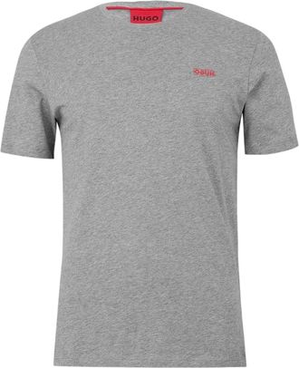 HUGO BOSS Hugo - T-Shirt f&uuml;r Herren, Rundhalsausschnitt (Mittelgrau)