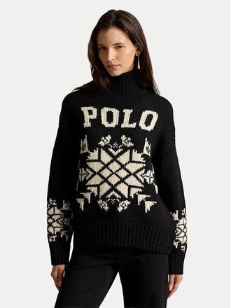 Polo Ralph Lauren Rollkragenpullover 211B23923001 Schwarz Relaxed Fit