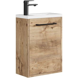 Badplaats Badplaats Meuble Lave-mains Florence 40 x 22 cm - Ch&ecirc;ne Ch&acirc;taign