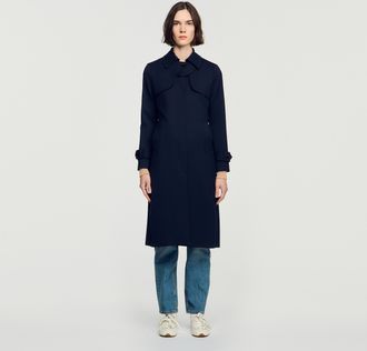 Sandro Trench &agrave; empi&egrave;cement pliss&eacute;