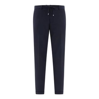 BRIGLIA 1949 Blaue Wollzughose - - Trousers - Herren - Blau - XL