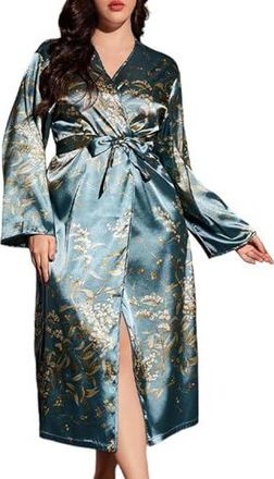 Generic Peignoir Piscine Microfibre Femme Sexy Homewear Stitch Pi&egrave;ce Personne Qualit&eacute; Combishort Mere Douillet Noire Dormir Boutonnee Ouvert Tunique Gris Coco