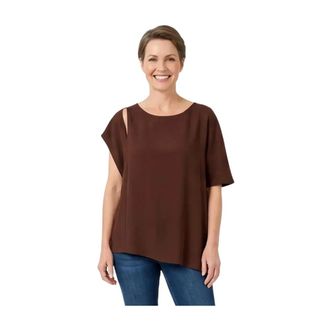 Am&eacute;lie & Am&eacute;lie Haut Acosse - Femme - Tops - Brun - Taille: 38/40 FR
