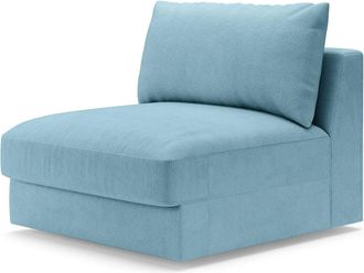 Maison Belfort home24 Sessel Blau/Hellblau Webstoff Palila 94 x 90 x 112cm Modern