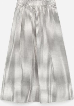 Arket A-Linien-Rock Aus Baumwolle -Wei&szlig;