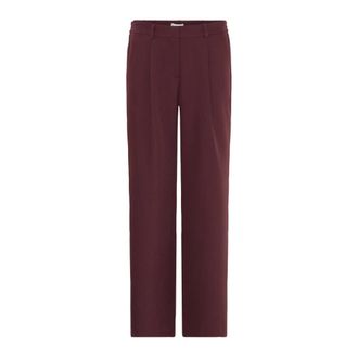 Ichi Straight Leg Hosen - - Trousers - Damen - Rot - 2XL
