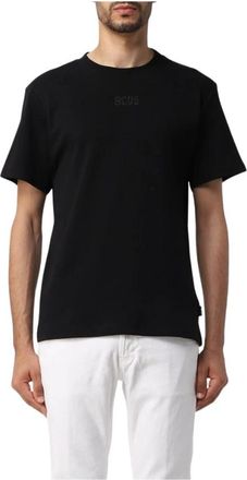 GCDS Gcds, Homme, Tops, Noir, Taille: XL Logo Regular Tee