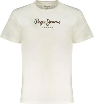 Pepe Jeans London Homme, Tops, Blanc, Taille: XL Eggo T-Shirt