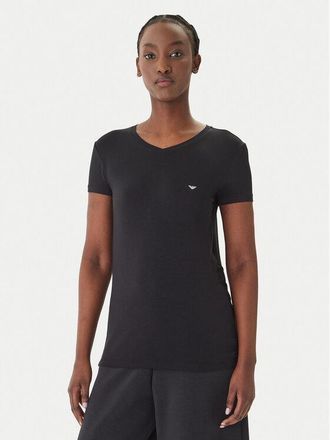 Emporio Armani T-Shirt EW000409 AF19024 UC001 Schwarz Regular Fit