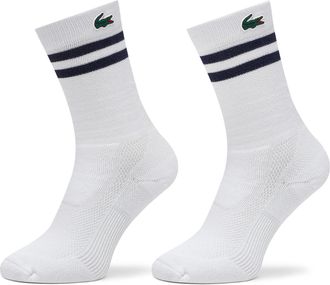 Lacoste Lange Socken Lacoste RA1095 Wei&szlig;