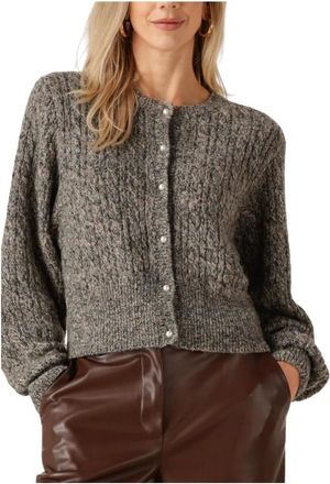 Modstr&ouml;m Damen, Strickwaren, Grau, SGr&ouml;&szlig;e