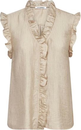 Co'Couture Femme, Tops, Beige, Taille: 44 FR Hauts sans manches