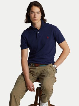 Polo Ralph Lauren Poloshirt Core Replen 710795080 Dunkelblau Slim Fit