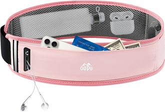 Generic Schlanke G&uuml;rteltasche, Bauchtasche, Lauftasche, H&uuml;fttasche f&uuml;r Workout, Joggen, Handyhalterung, G&uuml;rtel, Laufausr&uuml;stung, Pink, Waist: 80-110cm, Mit Was