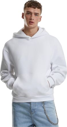 Urban Classics Herren Tb6750-fluffy Hoody Sweatshirt, Weiß, XS EU