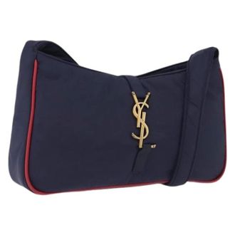 Saint Laurent Pre-owned Nylon sacs-ports-paule - Femme - Pre-owned - Bleu - Taille: ONE Size