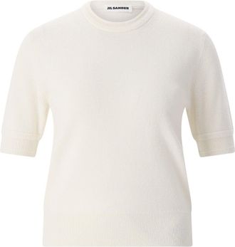 Jil Sander Kurzarmpullover aus Schurwolle