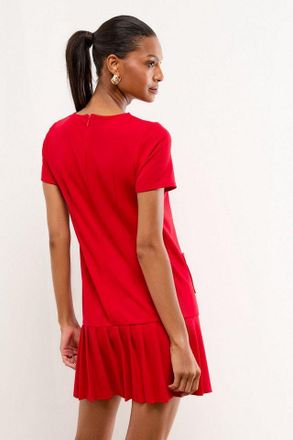 Lipsy Plisseekleid Lipsy Minikleid mit Kn&ouml;pfen und Plisseesaum (1-tlg)