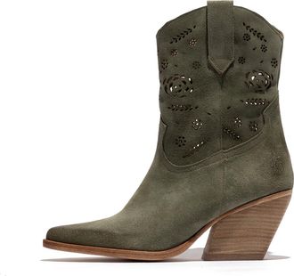 FLY London Fly London Damen WALU289FLY Western Boot, SMOG, 38 EU