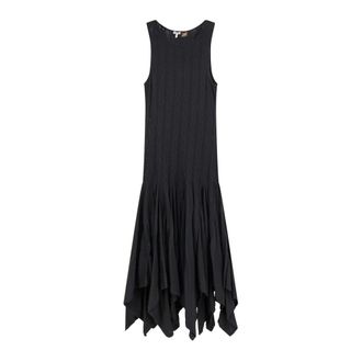Loewe Paulas Ibiza Besticktes Baumwollkleid Lang - - Dresses - Damen - Schwarzk - XS
