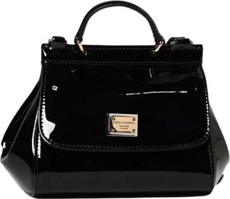 Dolce & Gabbana Sac structur&eacute; avec poign&eacute;e sur le dessus - Femme - Sacs - Noir - Taille: ONE Size