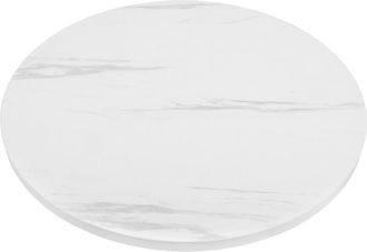 Valiclud NUOBESTY Runde Tischplatte 40cm Durchmesser Marmoroptik Kratzfeste Couchtischplatte aus 16cm Dickem Material Wetterfeste Selbstgemacht Ersatzplatte f&uuml;