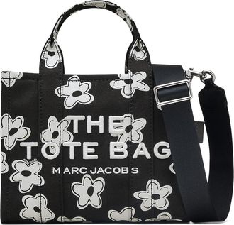 Marc Jacobs Damen The SMALL Tote Bag, Schwarz/Weiß